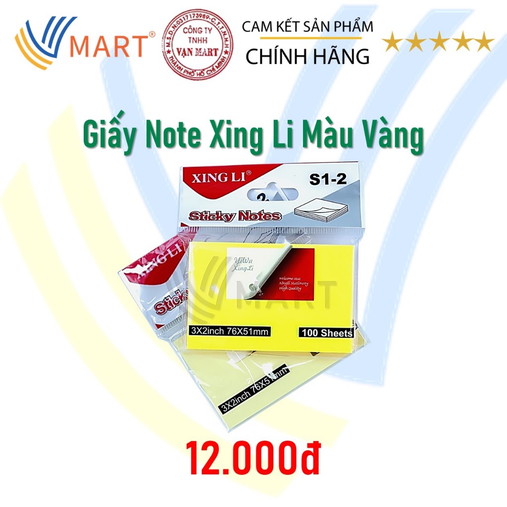 Giấy Note Xing Li Màu Vàng | Shopee Việt Nam