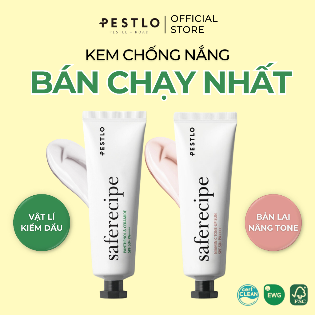 Kem chống nắng PESTLO Saferecipe SPF50 PA++++ 50ml | Shopee Việt Nam