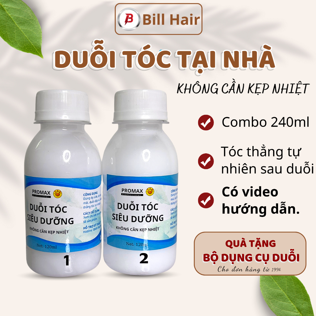 Thuốc duỗi tóc tại nhà không cần kẹp nhiệt, cách sử dụng đơn giản, hiệu ...