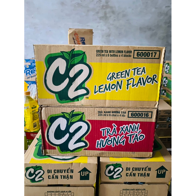 Thùng 24 chai trà xanh C2 225ml | Shopee Việt Nam