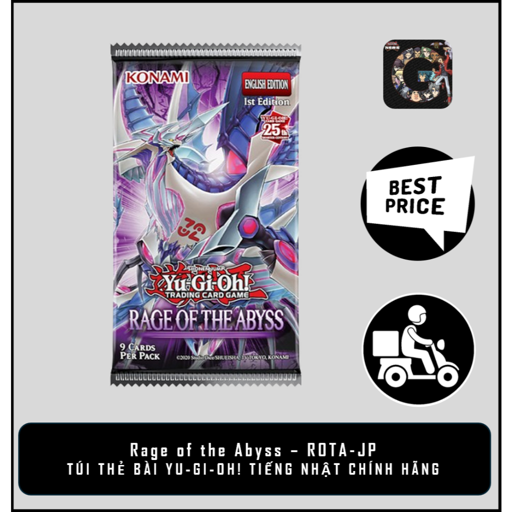 Túi Thẻ Bài Yugioh Chính Hãng - Ngôn Ngữ Tiếng Nhật: Rage of the Abyss - ROTA-JP - Pack | Shopee ...