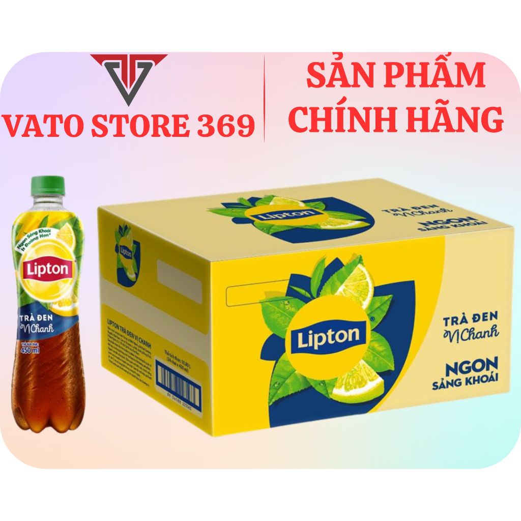 Trà đen vị chanh LIPTON chai 450ml | Shopee Việt Nam