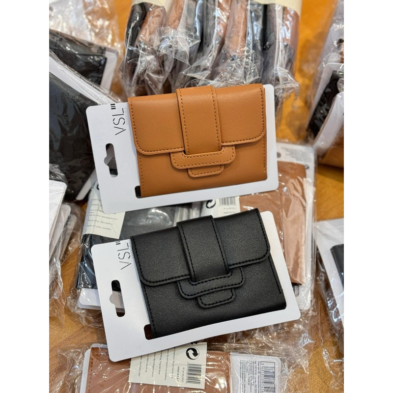 Set 2 ví nữ xịn da thật ( 1 set 2c nâu và đen ) | Shopee Việt Nam