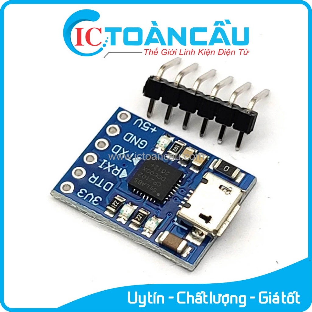 Module mạch nạp USB MCU2012 CP2102 TTL Mini + Cáp nạp code micro usb ...