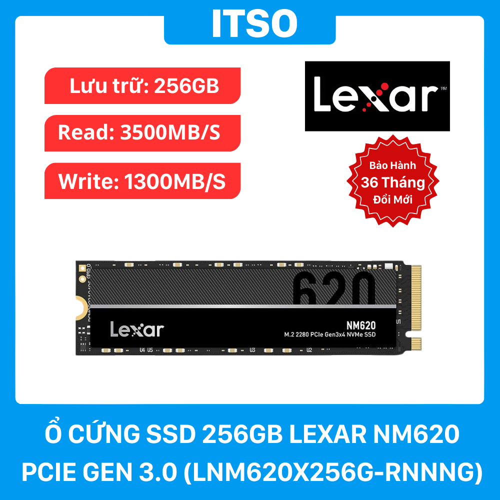 Ổ cứng SSD Lexar 256GB NM620 M2 PCIe 3.0 chính hãng (LNM620X256G-RNNNG ...
