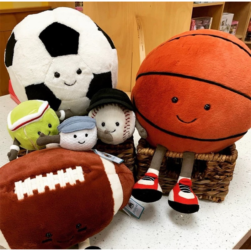 (100% Authentic) Gấu bông bóng đá bóng rổ Amuseables Sports Football ...