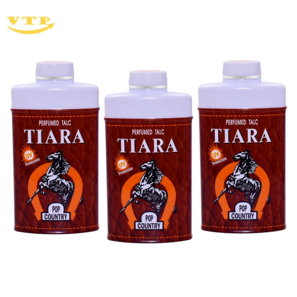 Combo 6 Chai Phấn Rôm Con Ngựa Tiara Pop Country Thái Lan Chống ẩm, hâm ...