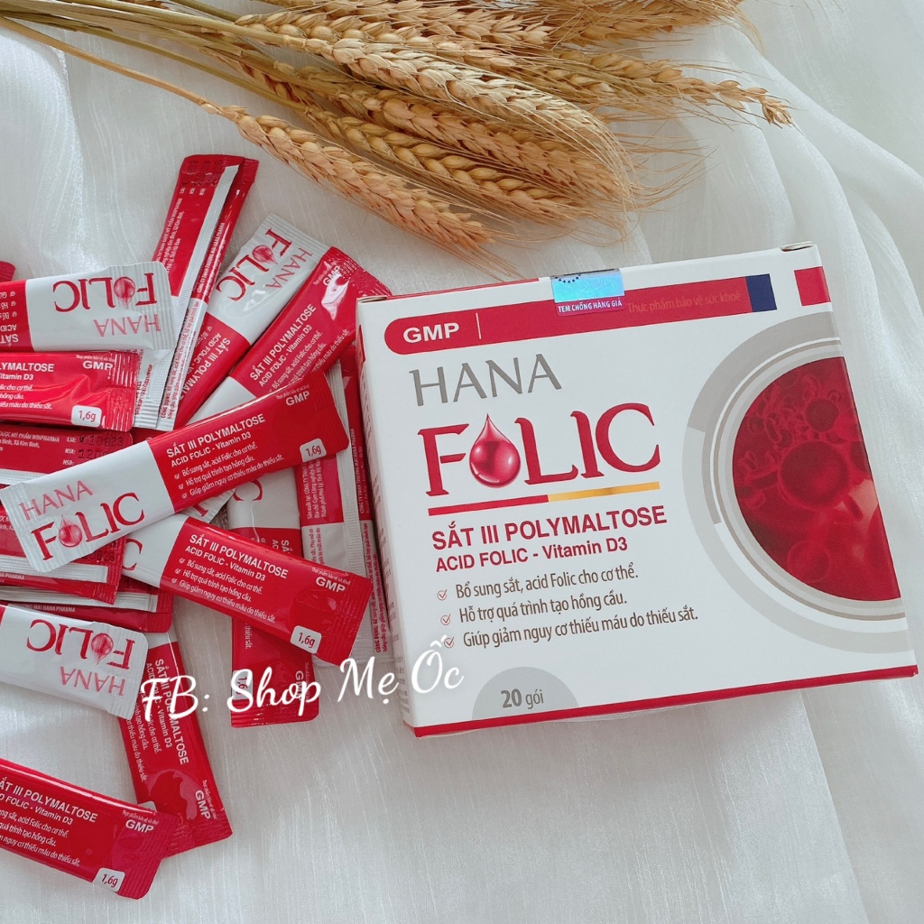 Sắt III Polymaltose - Hana Folic giúp bổ sung sắt, acid Folic cho cơ ...