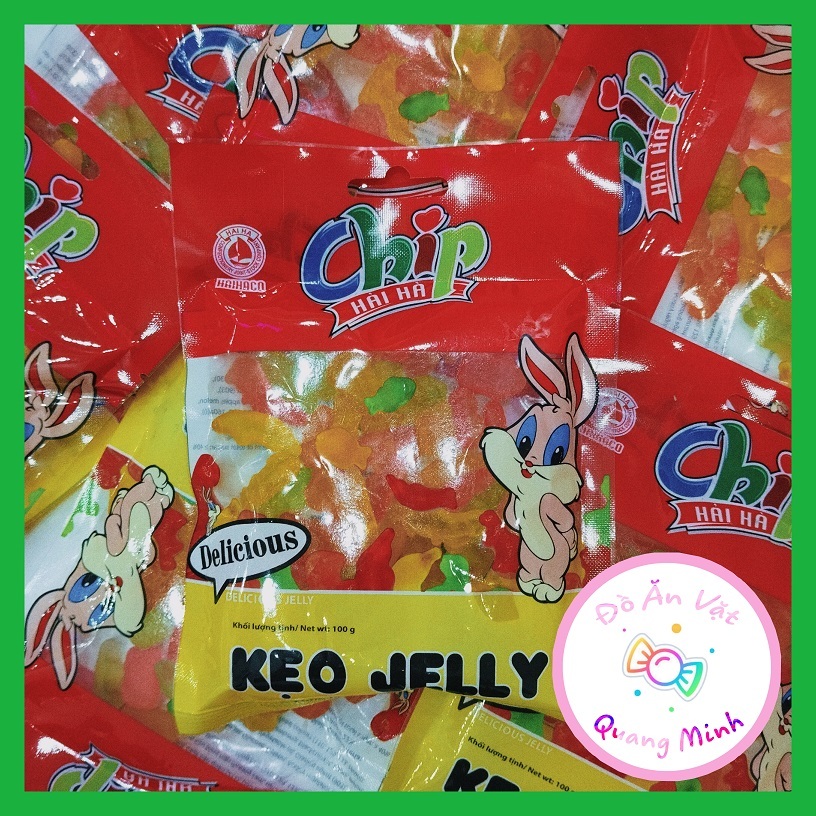 Gói Kẹo dẻo Jelly Chip Chip Hải Hà vị trái cây gói 100g mềm dẻo đủ hình ...