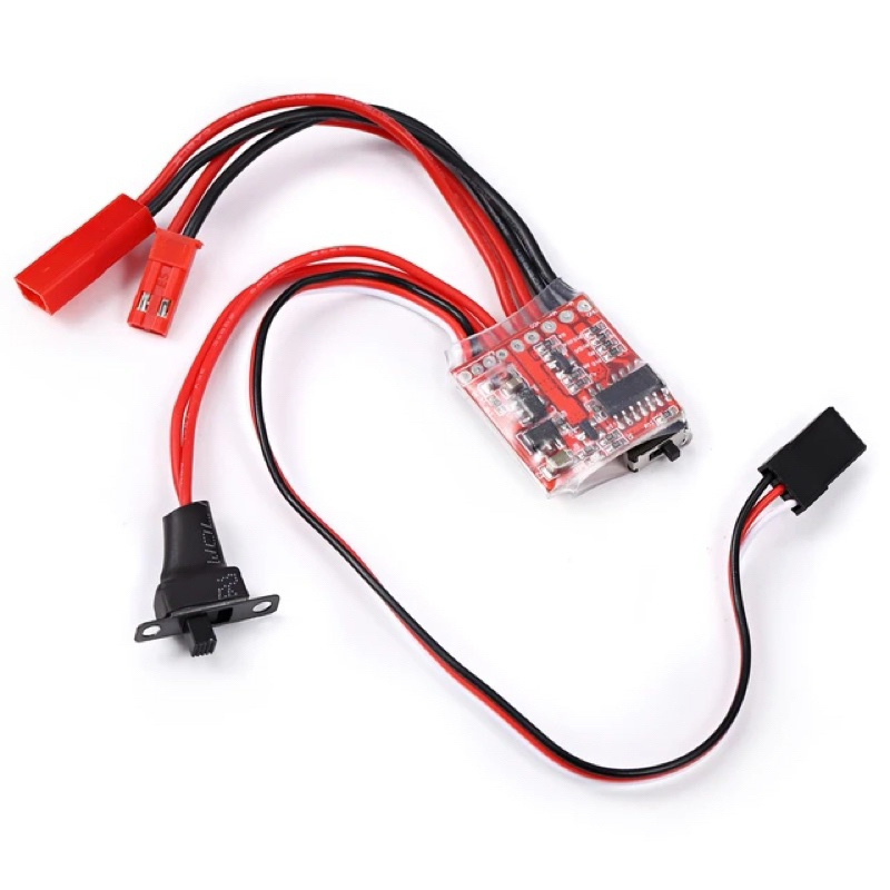RC Car 30A ESC Brushed Forward Reverse Brake Dual Way ESC Motor Speed ...