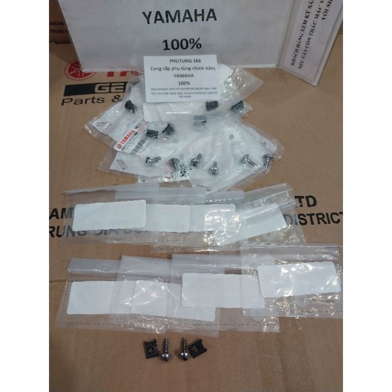 bộ ốc bắt 2 ốp bưởng bodykit Exciter 4s 2010 (bộ 2 bên gồm 24 chi tiết ...