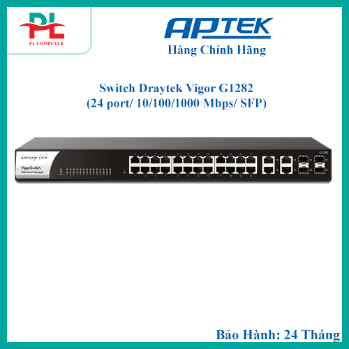 Switch Draytek Vigor G1282 (24 port/ 10/100/1000 Mbps/ SFP) - Hàng ...