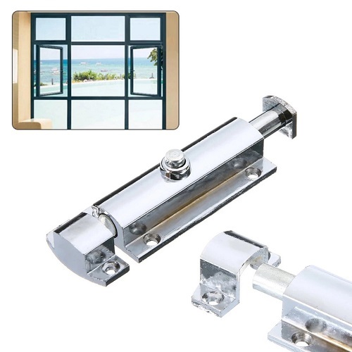 Chốt Khóa Cửa Dạng Bấm Bật Lò Xo Tự Động Hợp Kim Sáng Bóng Đi Kèm Vít ...