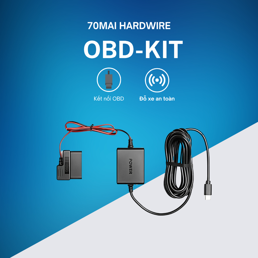 Bộ Hardwire OBD Kit nguồn 70mai, kích hoạt tính năng ghi hình đỗ xe ...