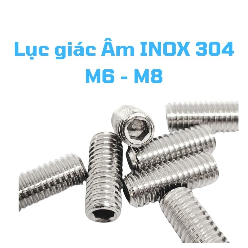 Vít trí ốc cấy, lục giác âm (chìm) INOX 304 - M6. M8 | Shopee Việt Nam