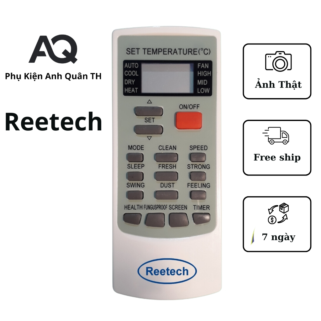 Remote máy lạnh Reetech - điều khiển điều hòa Reetech YKR-H002E ( LỖI 1 ...