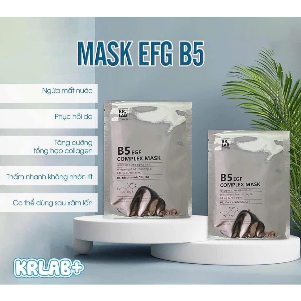 Combo 10 miếng mặt nạ mask b5 kr.lab hạn dùng 2027 | Shopee Việt Nam