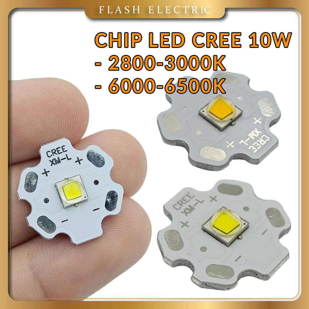 Chip LED CREE 10W 5050 3V - Ánh Sáng Trắng 6500K || Trắng ấm 3000K ...