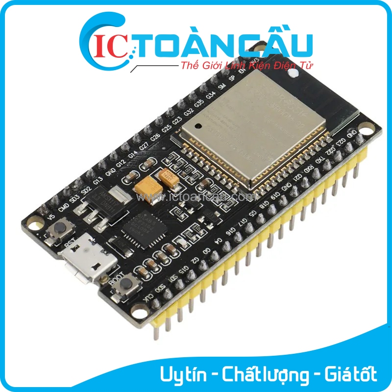 Kit Thu Phát Wifi Ble Esp32 Nodemcu Luanode32 38 Chân Kèm Cáp Nạp Micro Usb Shopee Việt Nam