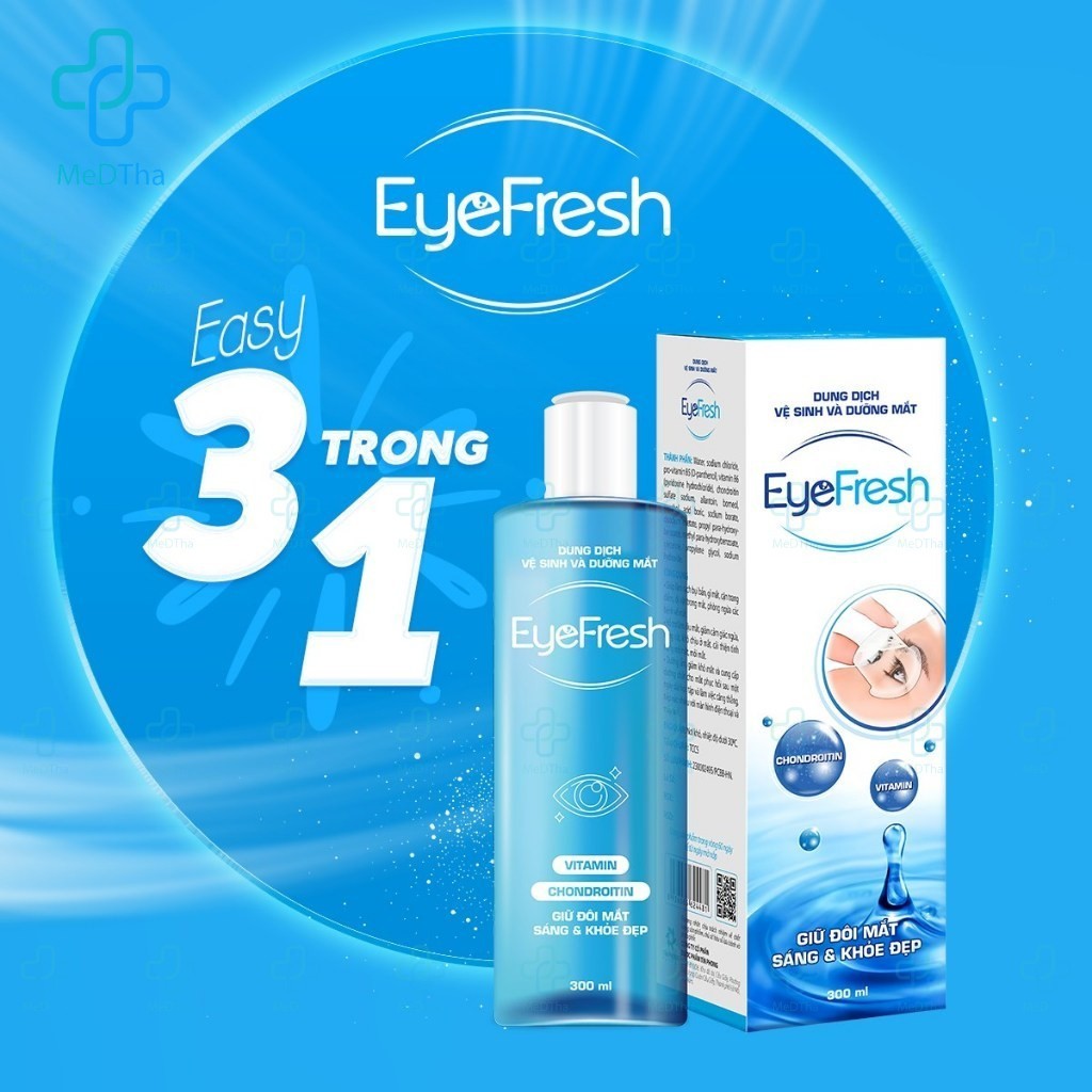 Nước Rửa Mắt EYEFRESH Vệ Sinh và Dưỡng Mắt Giúp Làm Sạch Bụi Bẩn, Hỗ Trợ Giảm Khô Mắt, Mỏi Mắt ...