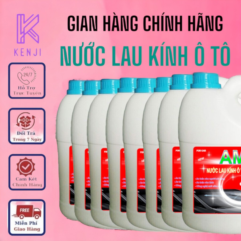 Combo 8 can nước rửa kính oto AMI can 2L chính hãng tặng 1 can, chống ...