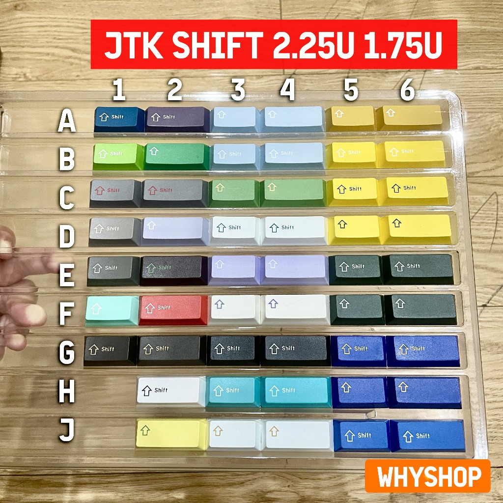 JTK Keycap Mod Shift 2.25u 1.75u - Nút lẻ bàn phím cơ chính hãng - JTK Grab | Shopee Việt Nam