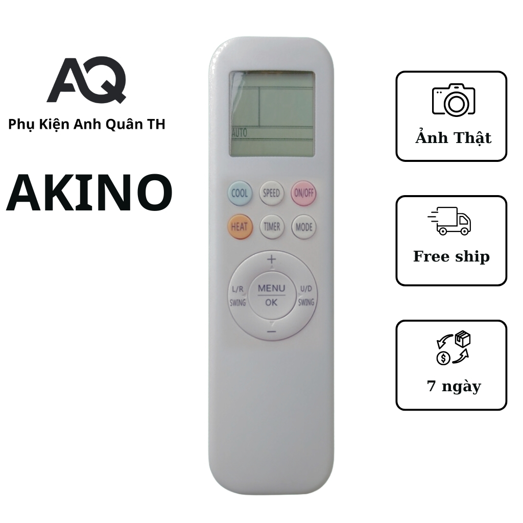 Điều khiển điều hòa Akino 1&2 chiều Inverter - Remote máy lạnh Akino ...