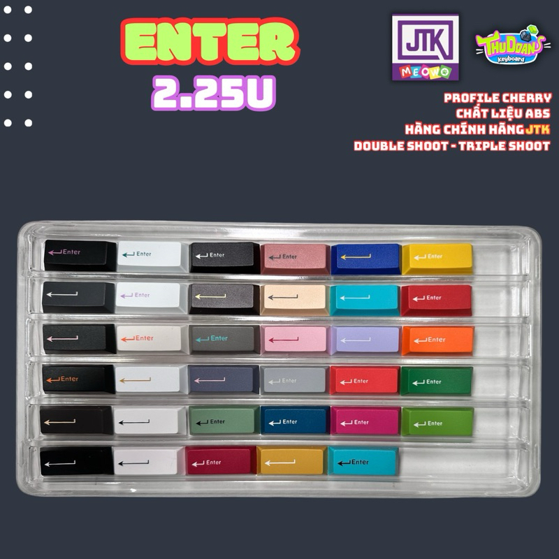 Keycap JTK | ENTER R3 2.25u | Keycap lẻ | Mod JTK | Hàng grab | Double shoot | Chính hãng JTK ...