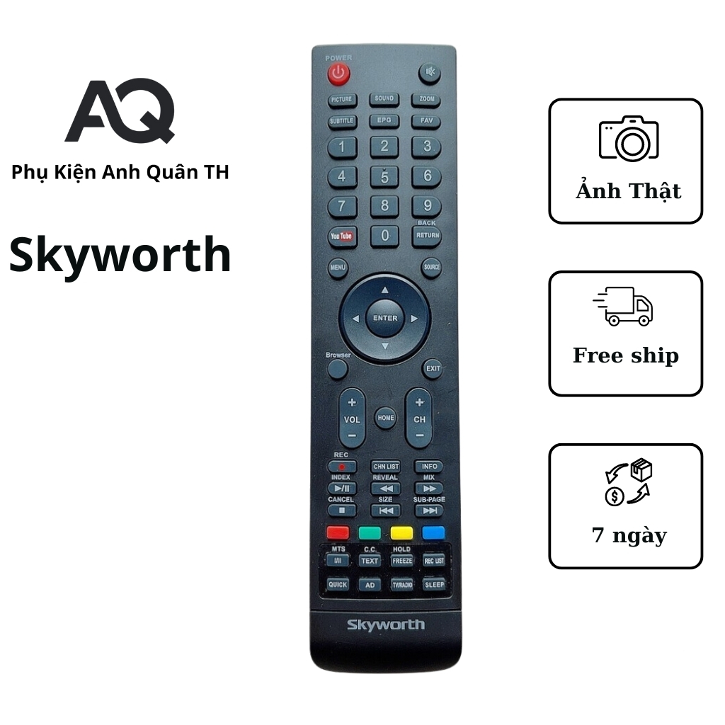 Remote tv skyworth - điều khiển tivi Skyworth mới | Shopee Việt Nam