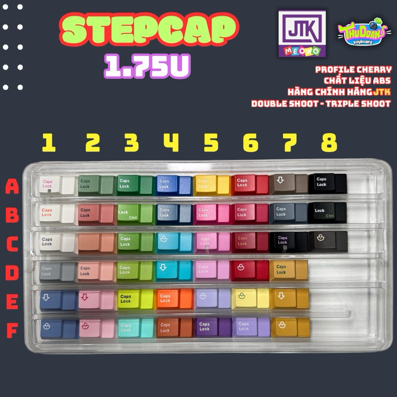 Keycap JTK | STEPCAP R3 | Keycap lẻ | Mod JTK | Hàng grab | Double ...