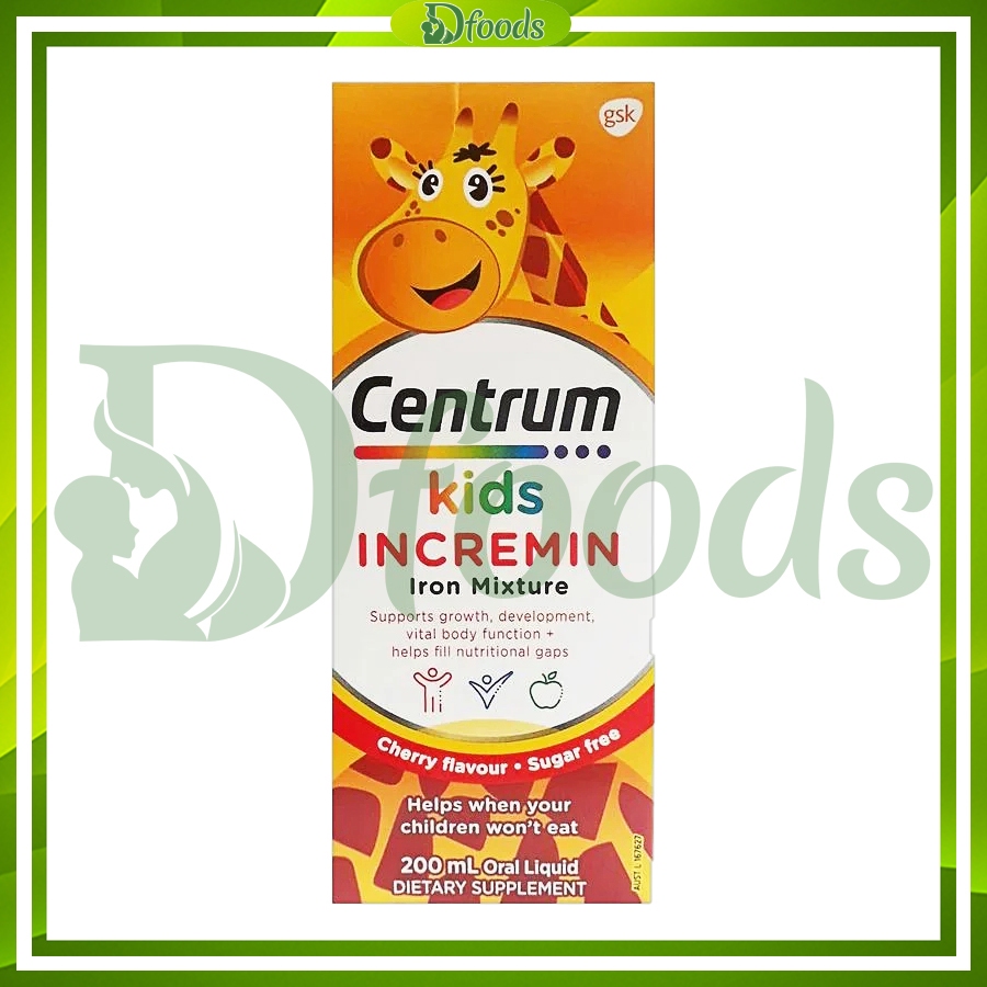 [MẪU MỚI 2026] Centrum Kids Biếng Ăn Incremin Iron Mixture Vị Cherry ...