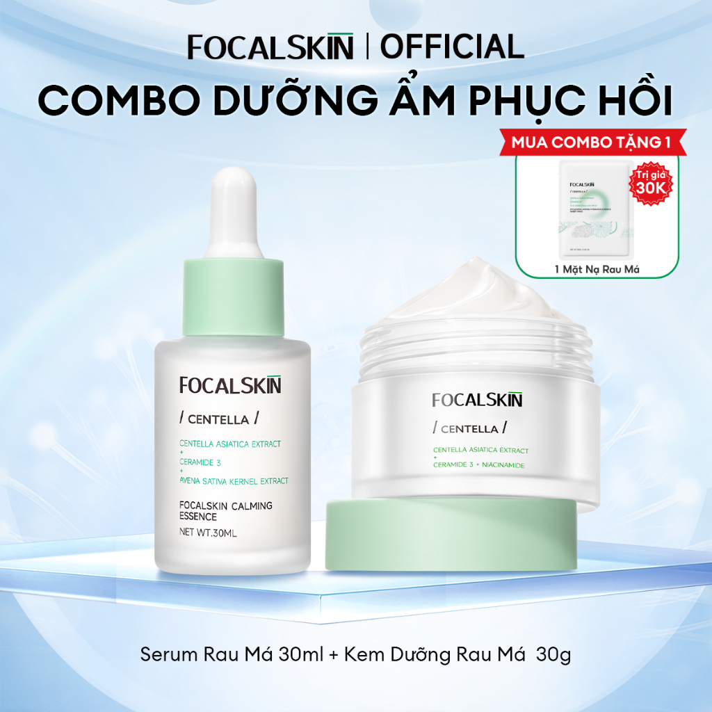 FOCALSKIN Combo Serum + Kem Dưỡng Trắng Da Mờ Thâm Mụn Vitamin C ...