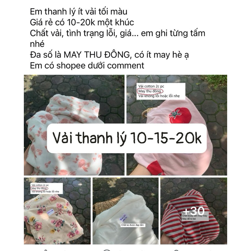 Vải cotton thun co giãn - cotton 2c 4c may quần áo - vaithun | Shopee Việt Nam