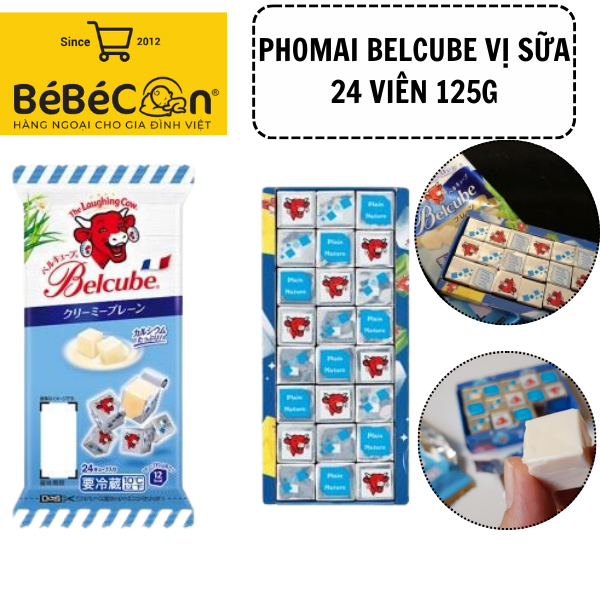 [HÀNG AIR] Phô mai Belcube Nhật 24 viên | Shopee Việt Nam