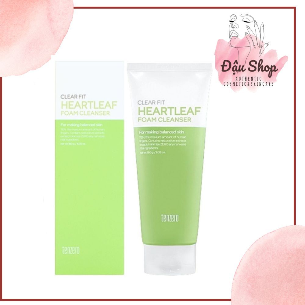 Sữa rửa mặt làm sạch da chiết xuất rau diếp cá Tenzero Clear Fit ...
