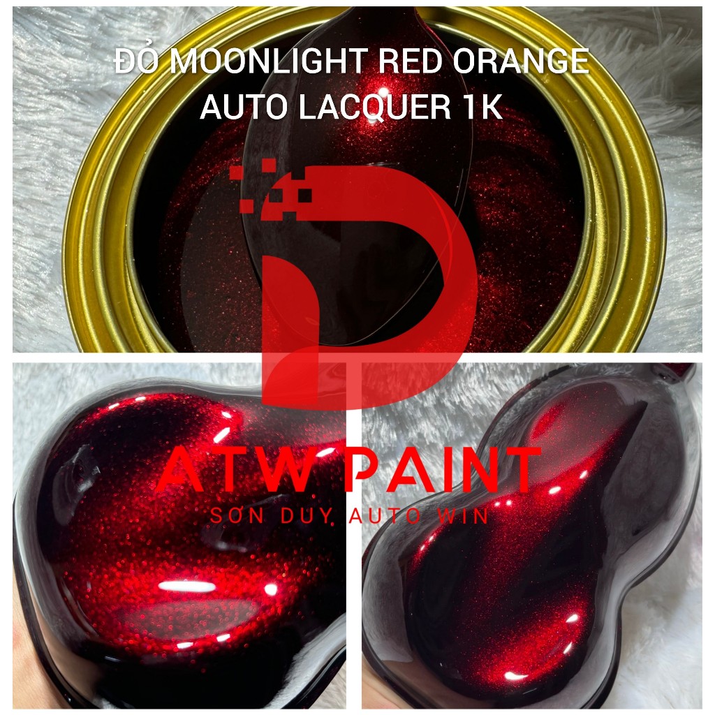 Sơn màu moonlight red orange - Sơn auto lacqer 1k lon 500g | Shopee ...