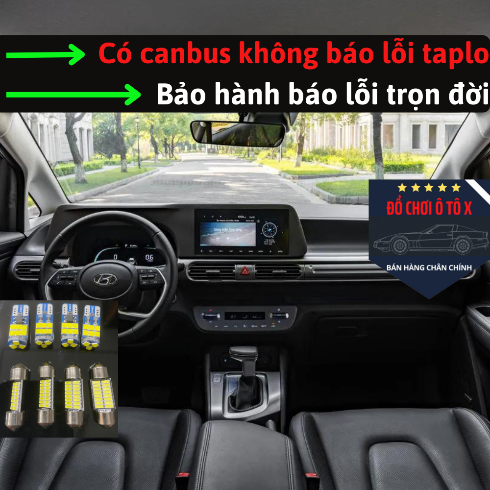 Đèn led trần, cốp, đèn lùi, soi biển số HYUNDAI STARGAZER led trắng có ...