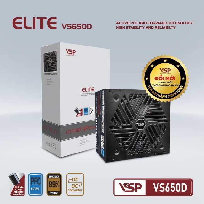Bộ nguồn công suất thực VSP Delta - Elite V650-v3 bảo hành 36 Tháng lỗi 1 đổi 1 | Shopee Việt Nam
