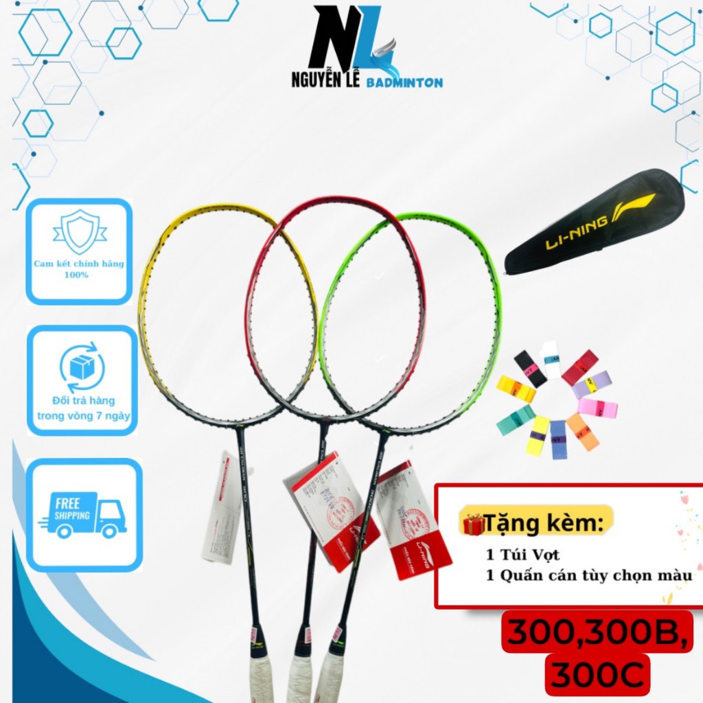 Vợt cầu lông Lining 3D CALIBAR 300B, 300, 300C Chính hãng CTY hải long ...