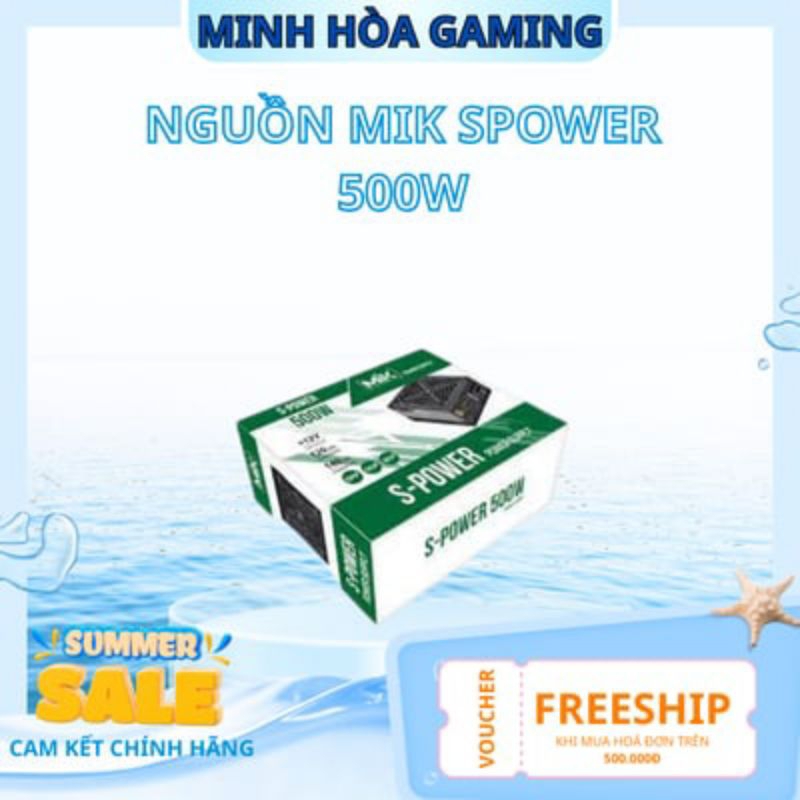 NGUỒN MIK SPOWER 500W mới bảo hành 36 tháng. | Shopee Việt Nam