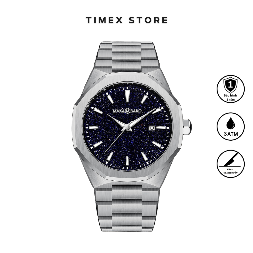 Đồng Hồ Nam Maka Bako Máy Nhật Miyota Chính Hãng - Dây Da/Dây Thép ...