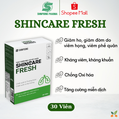 Viên Uống SHINCARE FRESH Hỗ Trợ Giảm Ho, Giảm Đờm Do Viêm Họng, Viêm ...