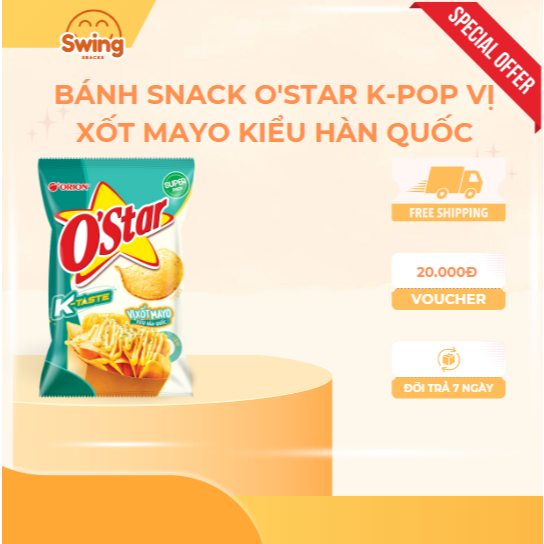 Bánh Snack Ostar K-Pop vị sốt mayo kiểu hàn quốc | Shopee Việt Nam