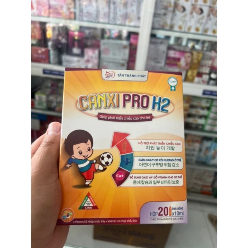 Canxi Pro K2 Midapharma hộp 20 ốngx10ml giúp phát triển chiều cao cho ...
