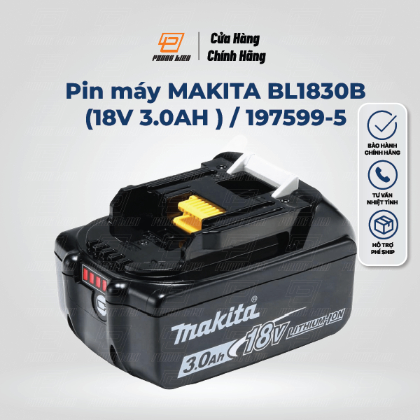 P.in máy MAKITA BL1830B (18V 3.0Ah ) / 197599-5 | Shopee Việt Nam