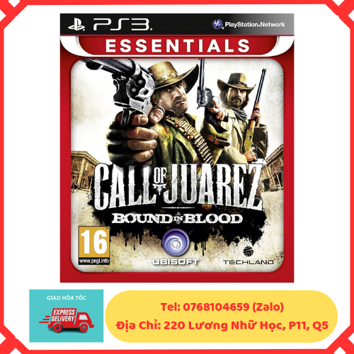 Đĩa game Ps3 gốc Call of Juarez Bound in Blood (Ps3 disc 2nd không bìa ...