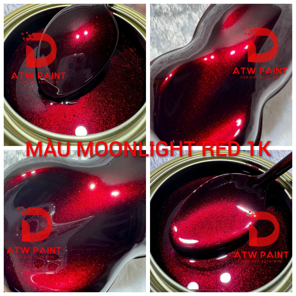 Sơn màu moonlight red - Sơn auto lacquer 1k lon 1kg | Shopee Việt Nam