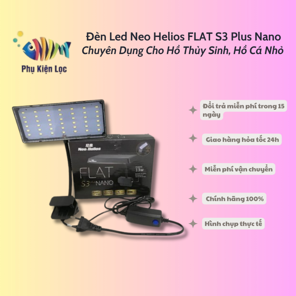 Đèn Led Neo Helios FLAT S3 Plus Nano Chuyên Dụng Cho Hồ Thủy Sinh, Hồ ...