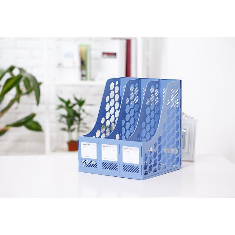 File vát nhựa 3 ngăn Comix B2173 khổ A4 - File xéo /file rổ 3 ngăn ...