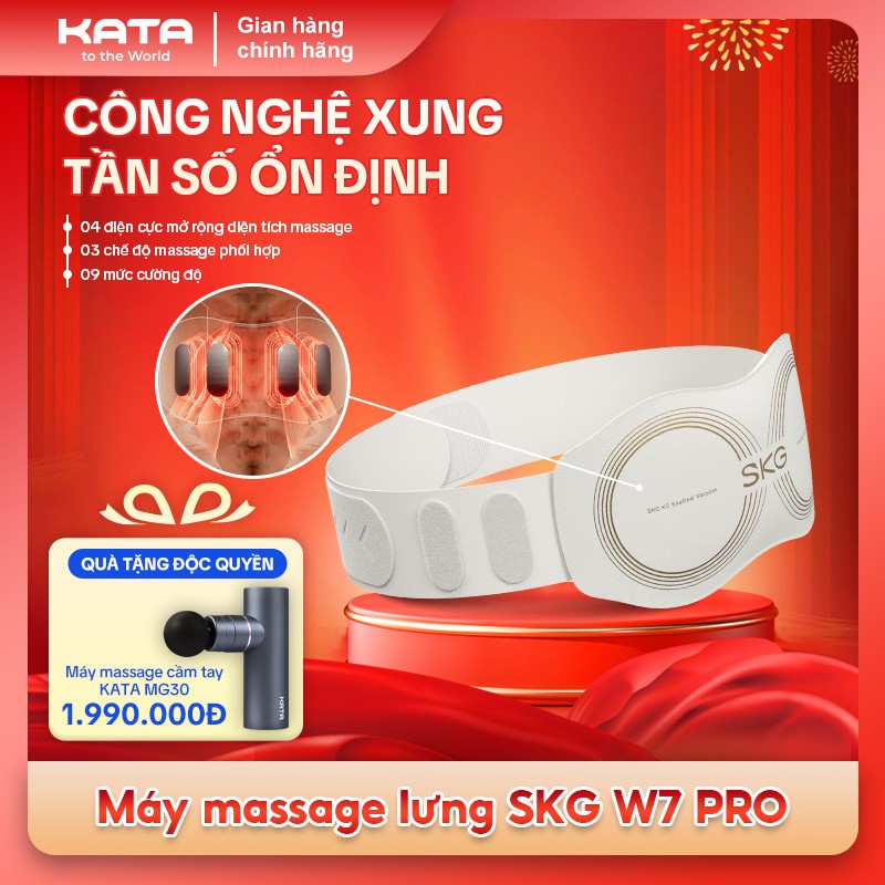 Máy massage lưng bụng SKG W7 Pro cao cấp, hàng chính hãng | KATA Technology | Shopee Việt Nam